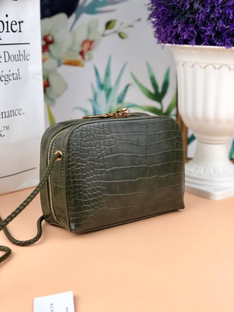 Charles & Keith Croc-Effect Rectangular Crossbody Bag - bng_parfum ...