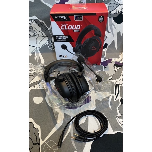 HEADSET HYPERX CLOUD CORE DTS X ( แถมที่แขวนหูฟัง SIGNO E-SPORT ...