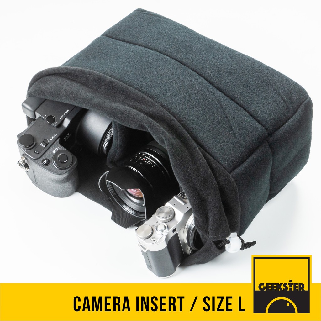 Insert กันกระแทก กระเป๋ากล้อง ( Camera Insert ) กำมะหยี่ หูรูด | Shopee ...