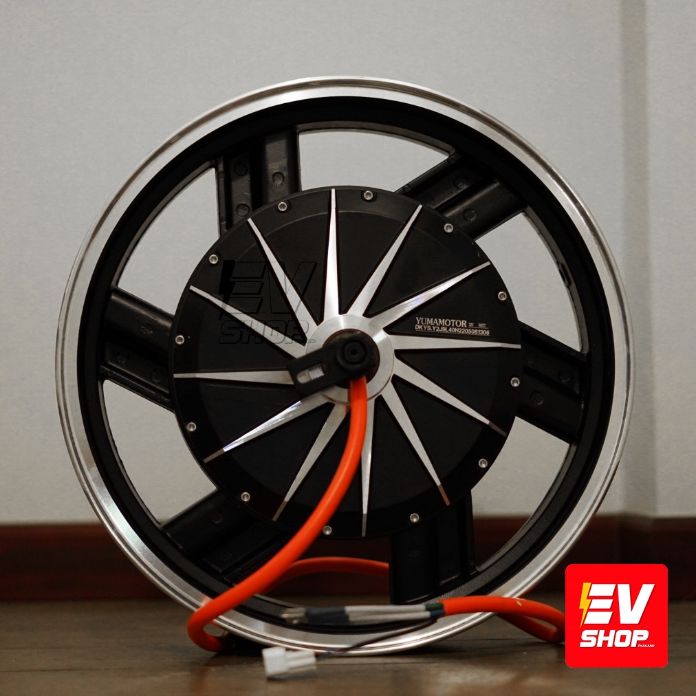 ฮับ มอเตอร์ Yuma 17 นิ้ว BLDC 72V 3000W ขอบกว้าง 3.5 นิ้ว YMmotor ym ...