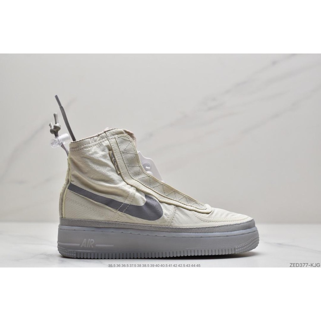 Nike Wmns Air Force 1 Shell ซีรีส์เปลือกทำงาน Dark Olive Black แอร์ฟอร ...