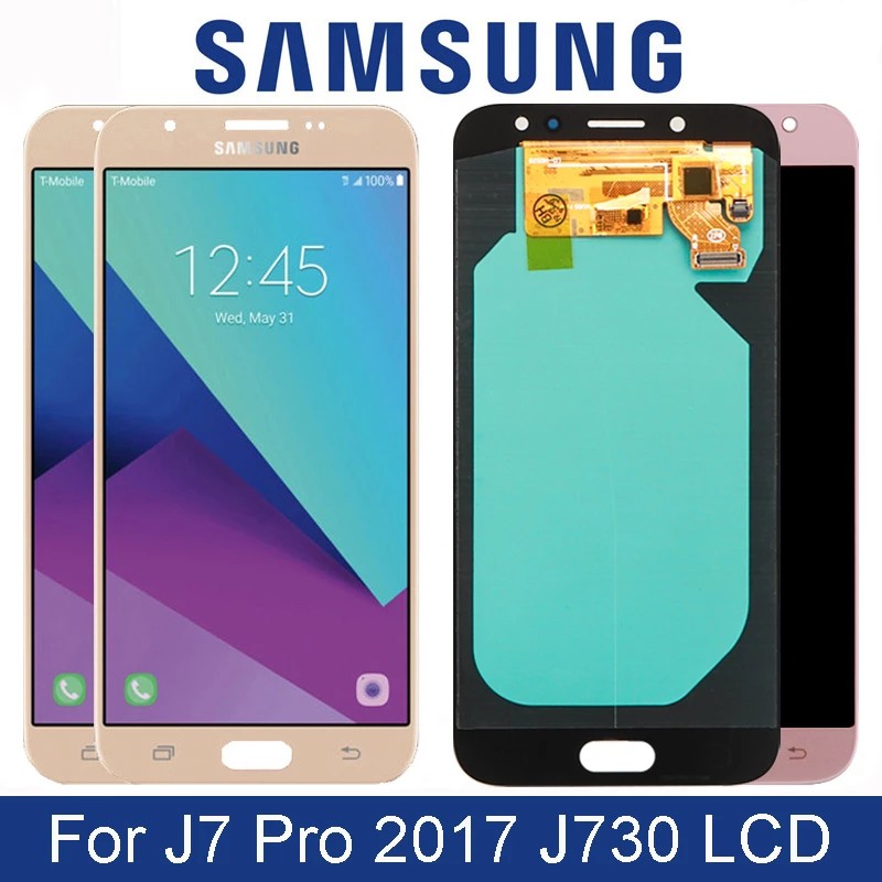 ฟรีเครื่องมืออะไหล่หน้าจอสัมผัส Lcd SAMSUNG GALAXY J7 Pro 2017 J730 J730F SM-J730F หน้าจอสัมผัส ...