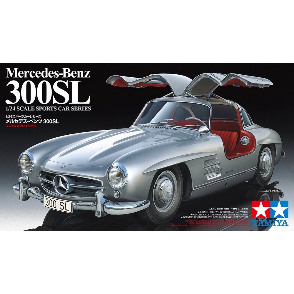 New TAMIYA 24338 ชุดประกอบจำลองมาตราส่วน 124 MERCEDES-BENZ 300 SL โมเดล ...