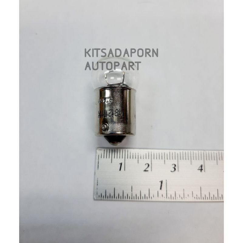 10ดวง หลอดไฟเลี้ยวหลอดไฟหรี่ STANLEY แบบหลอดเขี้ยว ขนาดกลาง 12V24 10W12W 1จุด สินค้าใหม่ เกรดดี ...