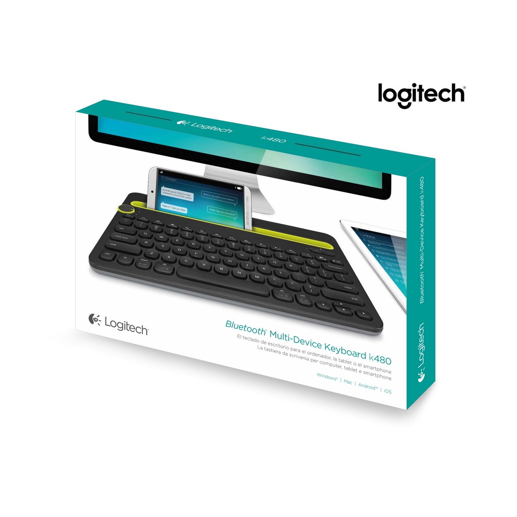 (Only English Letters) Logitech K480 Bluetooth Multi-Device Keyboard ...