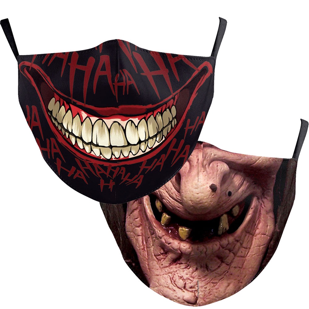 Funny Adult Cosplay Pinhead Clown Skull Masks Women Men Face Mouth ...