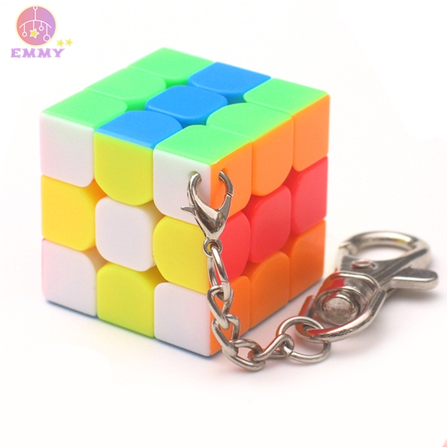 3cm Mini Small 3x3 Magic Cube Key Chain Smart Cube Toy & Creative Key ...