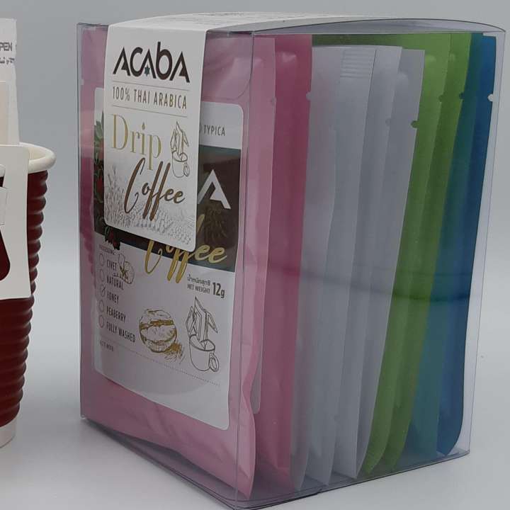 DRIP Box กาแฟบดพร้อมซองชง จัดชุดหลายโปรเซส - acababoss - ThaiPick