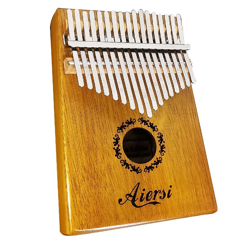 Full Set Aiersi Solid Koa 17 Key Finger Kalimba Keyboard Musical ...