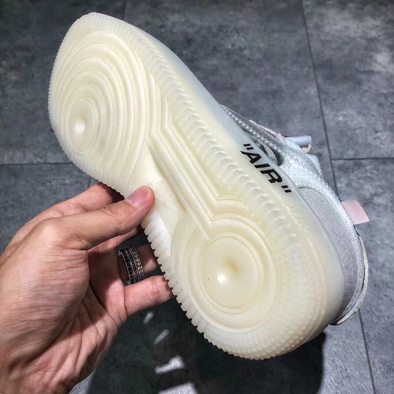 Off White X Nike Air Force 1 Af 1 รองเท้าผ้าใบลําลองสีขาว Af 1 - tianhe ...