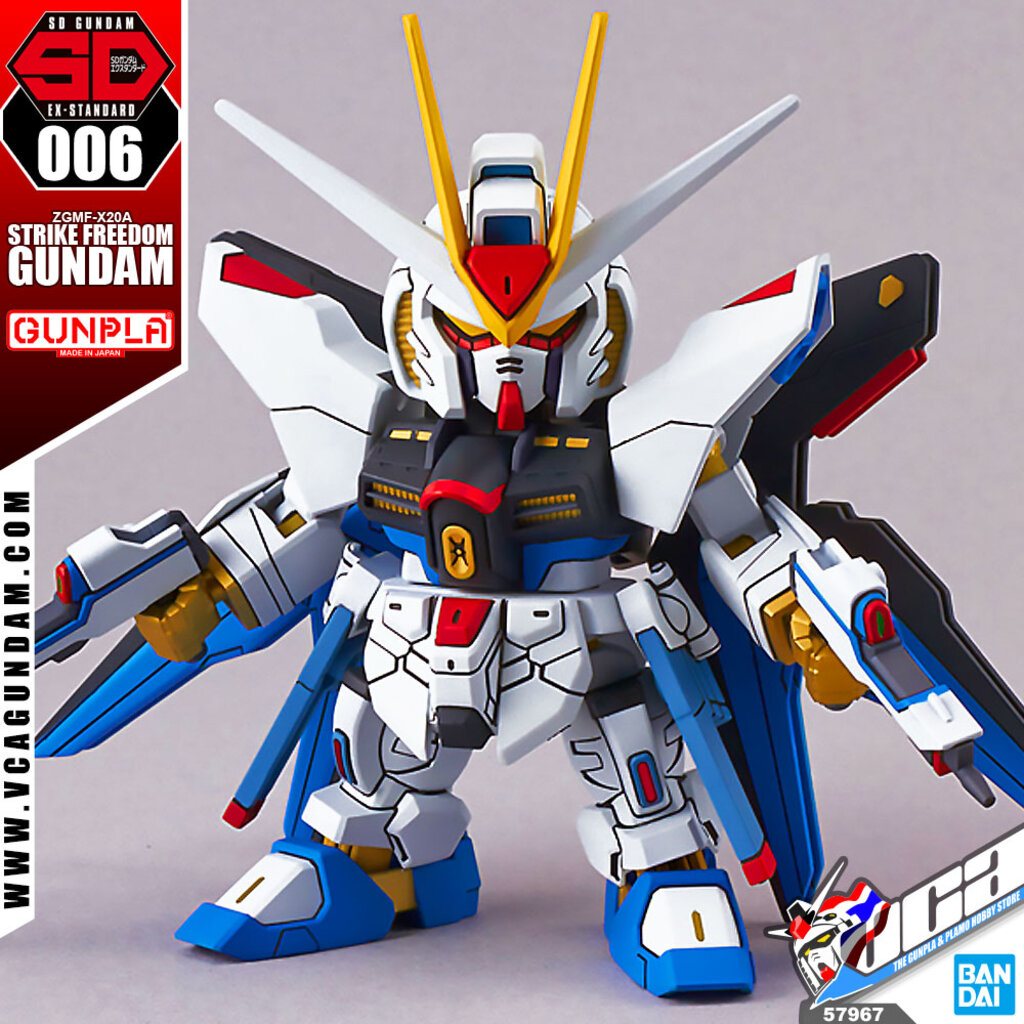 BANDAI GUNPLA SD EX STANDARD SDEX STRIKE FREEDOM GUNDAM โมเดล กันดั้ม ...