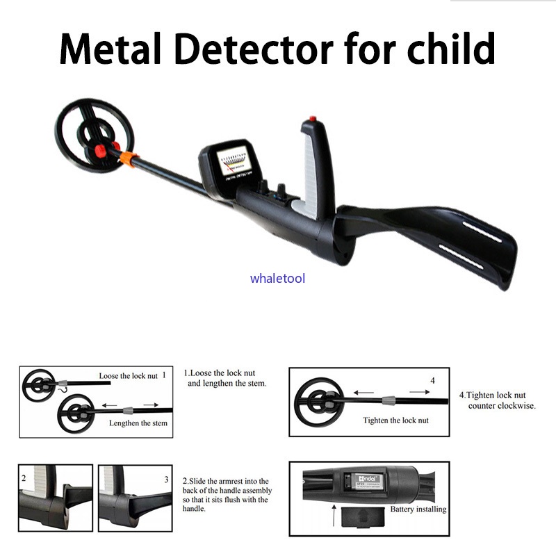 Tx-410 metal detector waterproof adjustable sensitivity portable ...