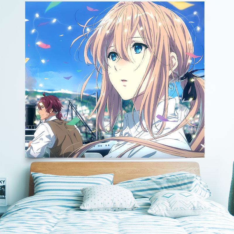 Tapestry Background Cloth Violet Evergarden Anime Merchandise Dormitory ...