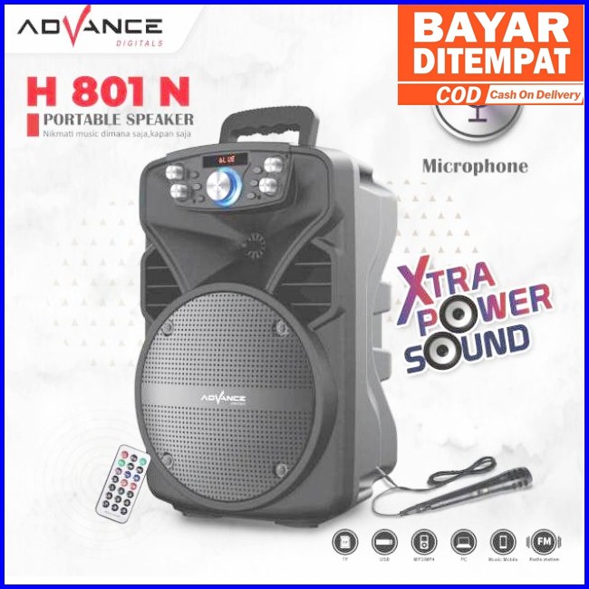 Advance H801 ลําโพงบลูทูธไร้สายพร้อมรีโมท - alifbata9.th - ThaiPick