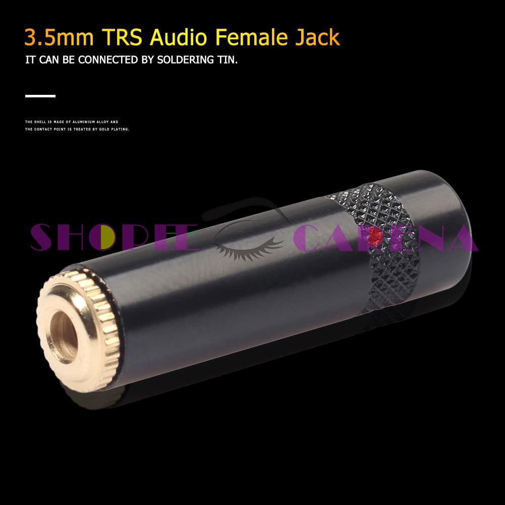 （lotsgoods） 3.5mm TRS Audio Female Jack Solder Connector 3 Pole Stereo ...