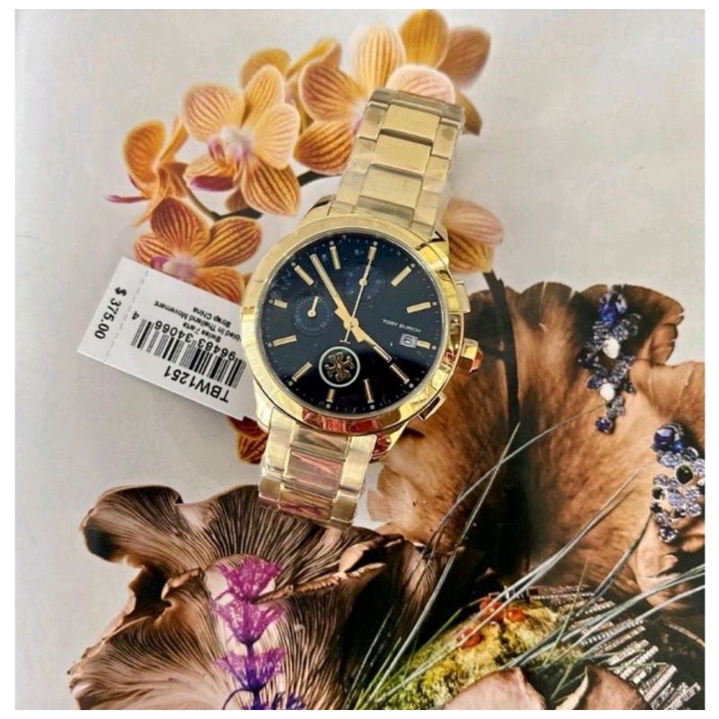 พร้อมส่งSale 4999นาฬิกา TORY BURCH DOUBLE T WOMENS GOLD TONE STAINLESS ...