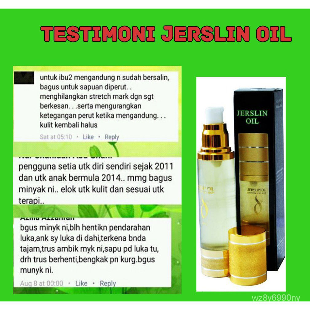 1 Hari Pos! Jerslin Oil BUNDLE BESAR! 4 in 1! Semua Saiz Ada! TERMURAH ...