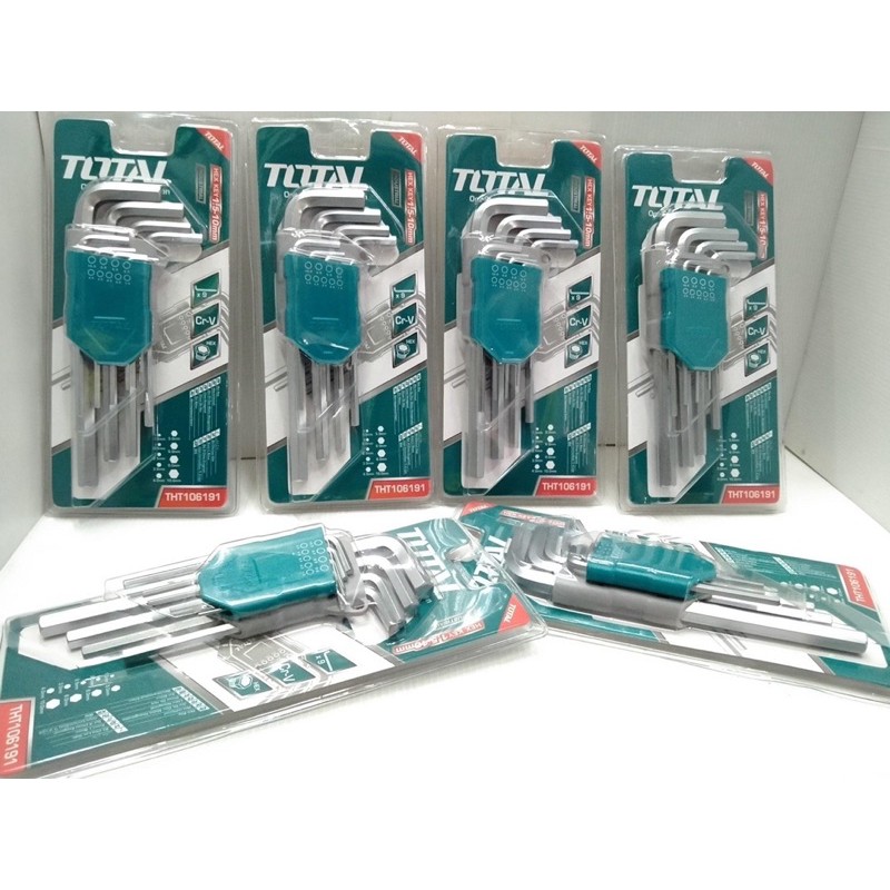 ประแจ6เหลี่ยมหัวเพชร TOTAL 1.5-10mm 9ชุด | Shopee Thailand