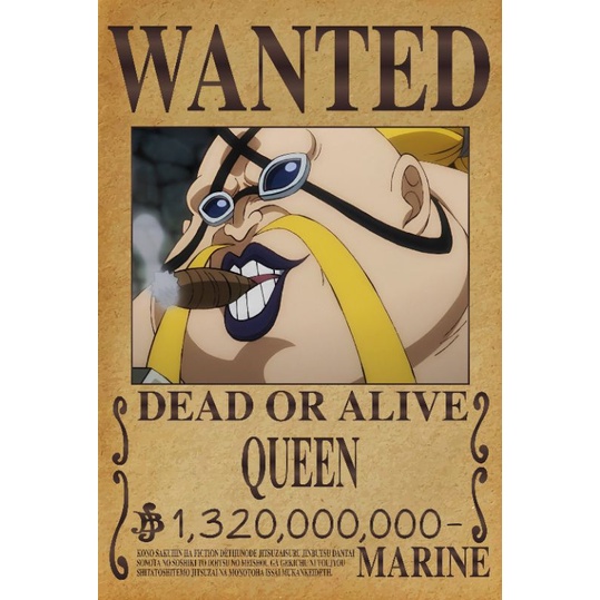 Poster One Piece WANTED โปสเตอร์วันพีซ ขนาดเล็ก ใบค่าหัวของเหล่าลูกเรือ ...