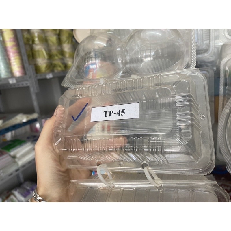 กล่องเบเกอรี่ใส OPS(TP-45A-ตัวล๊อค) | Shopee Thailand