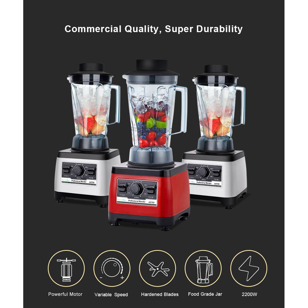 Biolomix เครื่องปั่นผสม 3HP BPA FREE 2L ที่มีประสิทธิภาพ 2200W - biolomix.th - ThaiPick