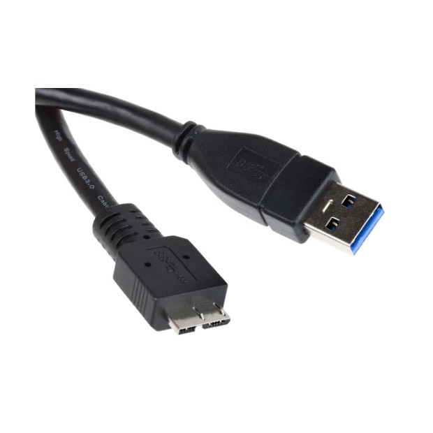 Male USB A to Male Micro USB B USB Cable, 1m, USB 3.0 | Shopee Thailand