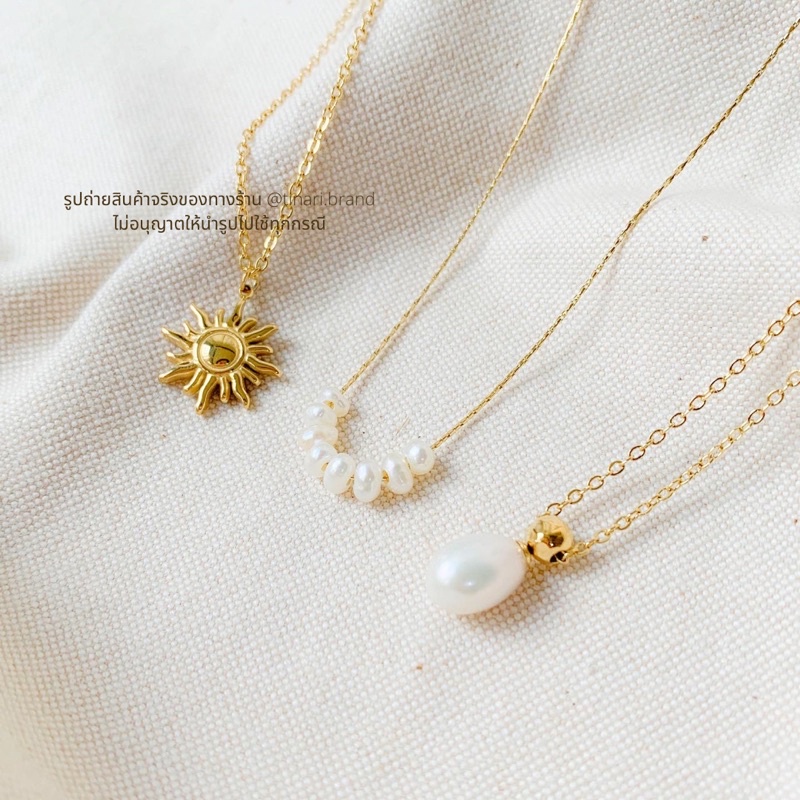Sunshine necklace TINARI stainless gold chain pendant สร้อยคอ สร้อย ...