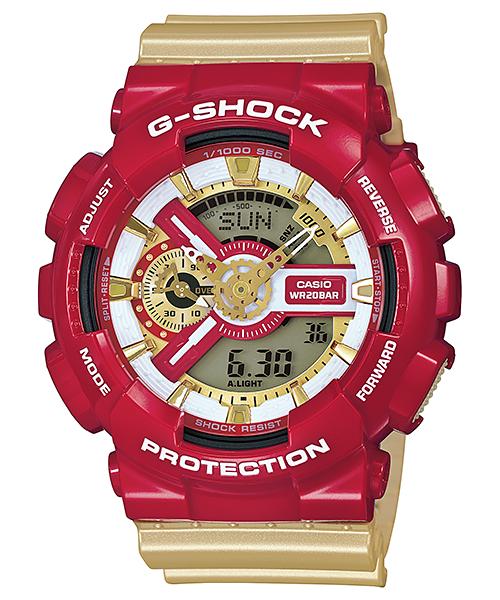CASIO G-Shock Iron Man นาฬิกาข้อมือ สายเรซิ่น รุ่น GA-110CS-4A Limited ...