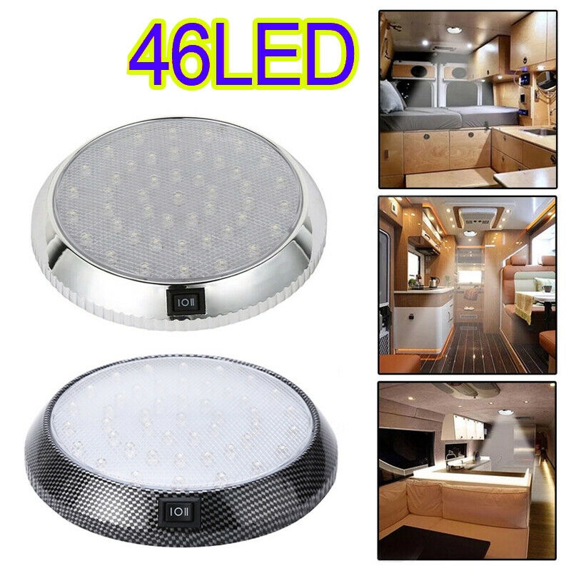 46LED Ceiling Cabin Light LED Interior Roof Light For Trunk Lights 12V ...