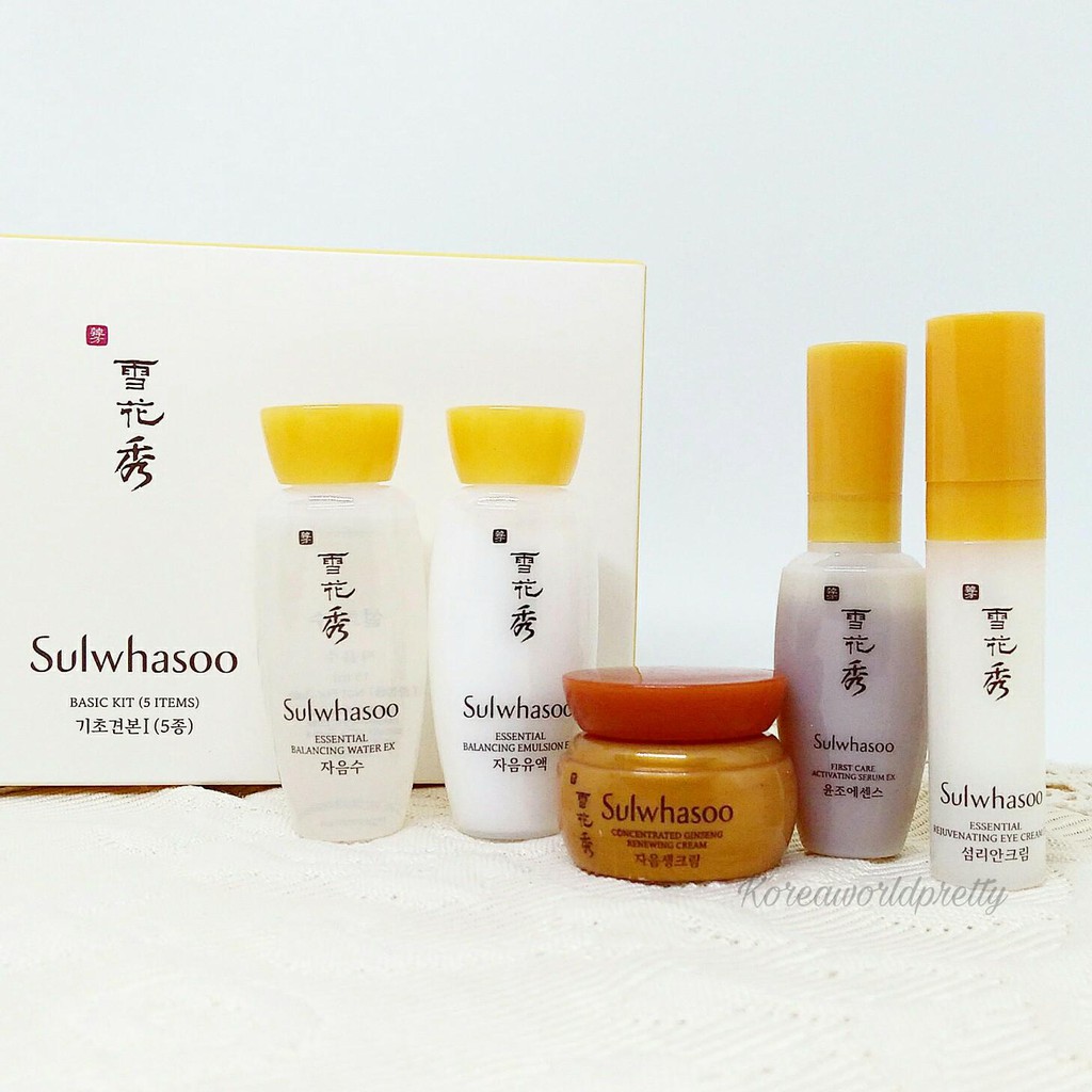 SALE⚡[Exp 8/2021] Sulwhasoo Basic Kit 5 Items เซตดูแลและบำรุงผิว ...