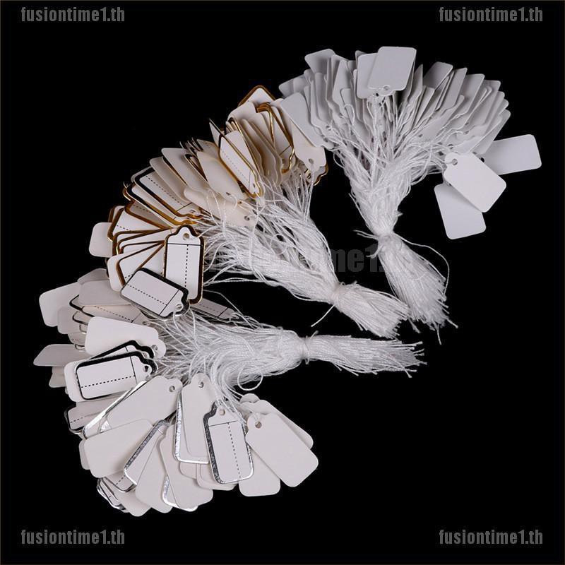 [Fusion] 100X Labels Tie String Strung Price Tickets Jewelry Watch ...