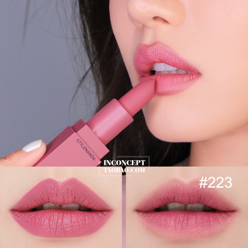 ลิปมัน [In Stock] Korea 3ce New Color Matte Lipstick Lipstick Dry Rose ...