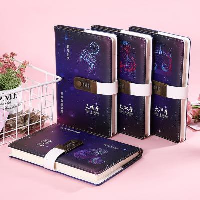 ♛รหัสผ่านกลุ่มดาวสิบสอง Locked Diary Book Cute Girl Heart Handbook ...