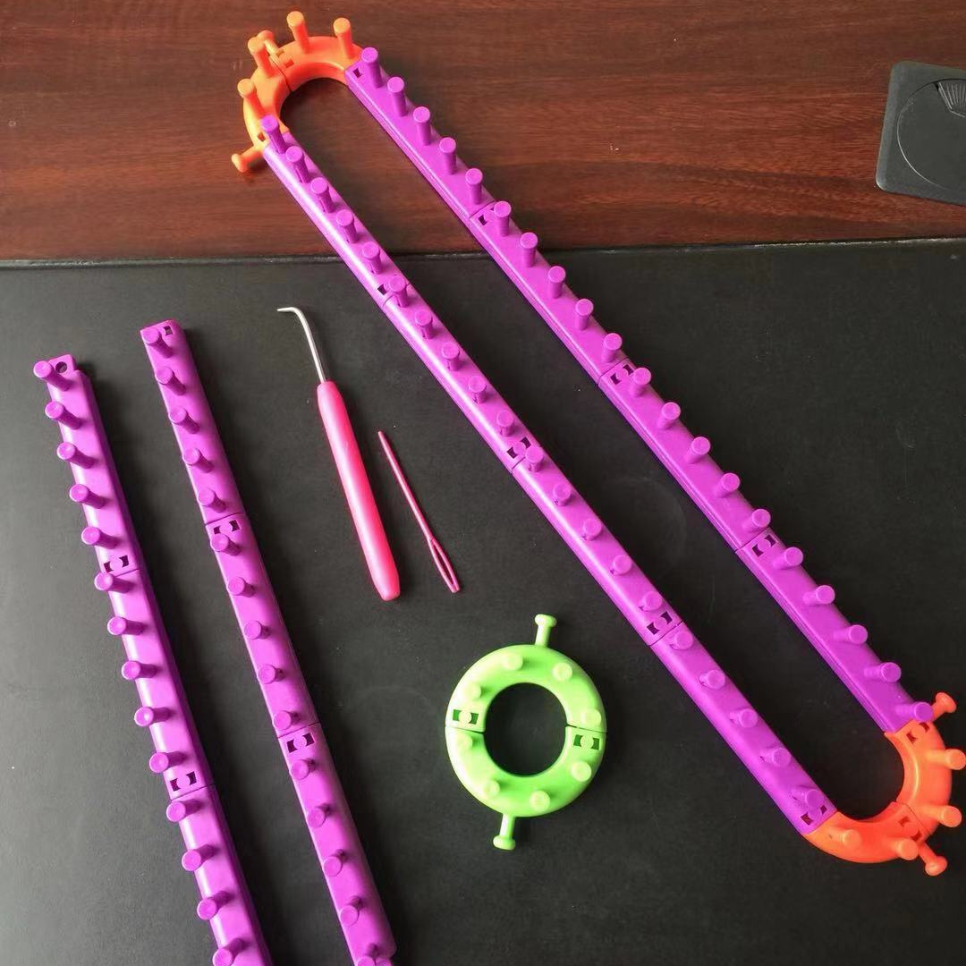 Red Embroidery Multifunctional Combination Knitting Device Scarf Hat ...