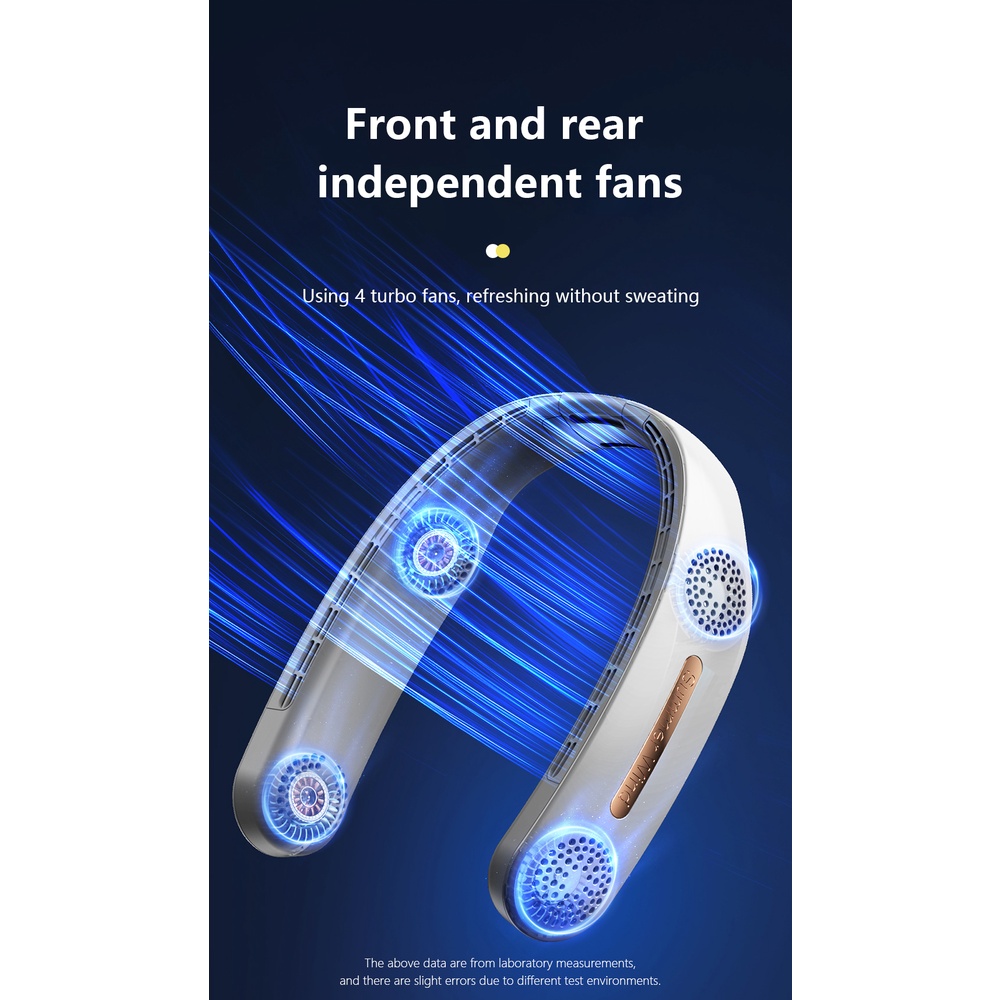 wZAOXI Portable Neck Fan Electric Wireless FAN Rechargeable Mini ...