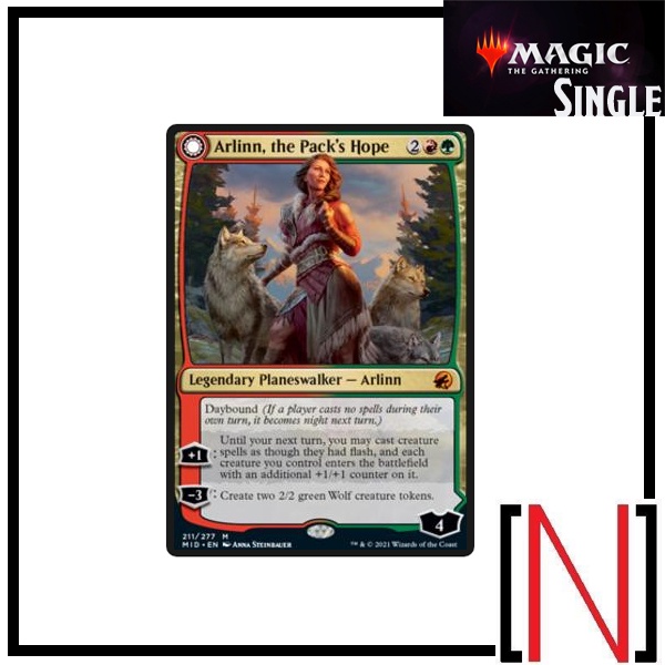 MTGSingleMID Arlinn the Packs Hope Arlinn the Moons Fury ระดับ Mythic ...