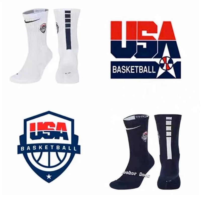 ถุงเท้ากีฬา บาส NIKE USA ELITE หนานุ่มกระชับ - mazadora - ThaiPick