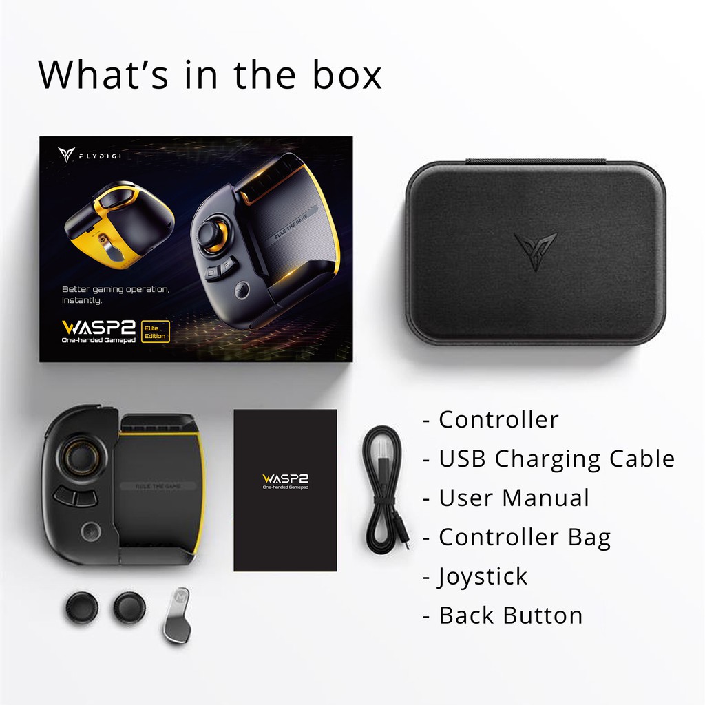 (ประกันศูนย์) จอยเกมส์สำหรับมือถือ จอยเกม Flydigi WASP2 (มือถือ) มีปุ่ม ...