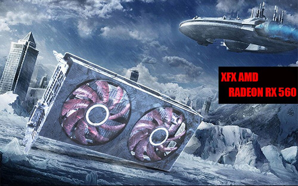 XFX AMD Radeon RX560 4GB DDR5 Video Card AMD GPU 128 Bit RX560D Gaming ...