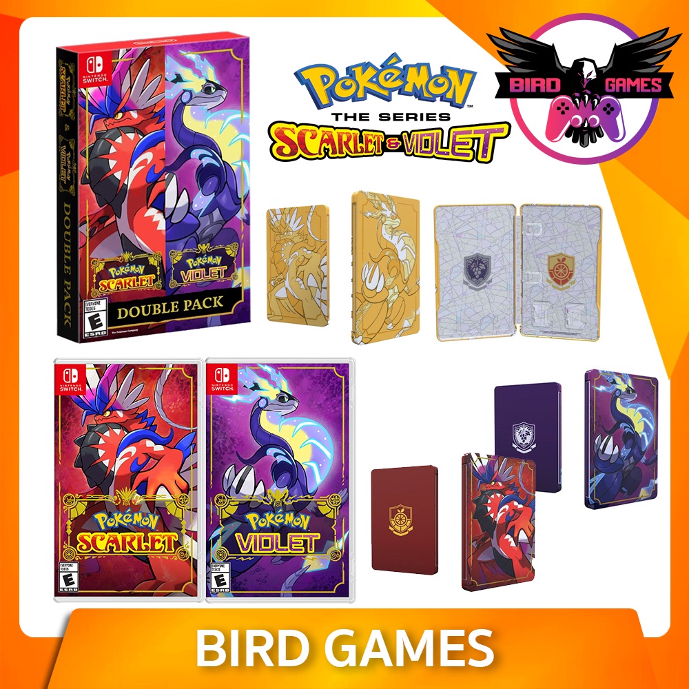 พร้อมส่ง Nintendo Switch Pokemon Scarlet Violet Double Pack แผ่นแท้ มือ ...