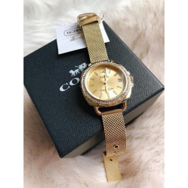 นาฬากา coach แท้ ????% ตัวเรือนสแตนเลสสีทอง - karnklao_p - ThaiPick