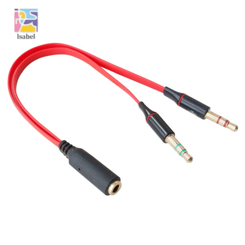 5 ชิ้น / ล็อต 3 . 5 มม. Stereo Mini Jack 1 Female To 2 Male Y Splitter ...