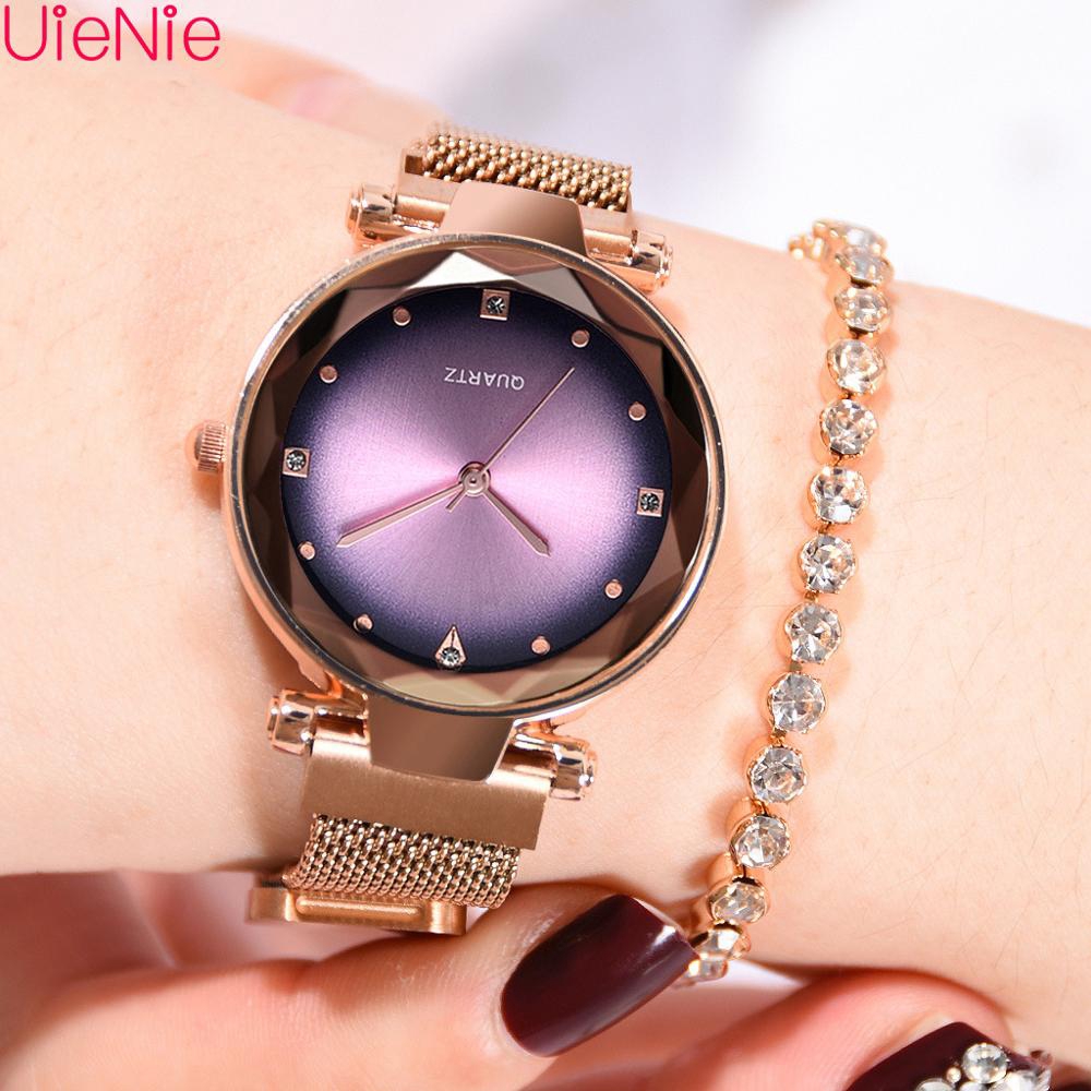 Women watch Fashion wild Star gradient dial New watch Milan Magnet ...