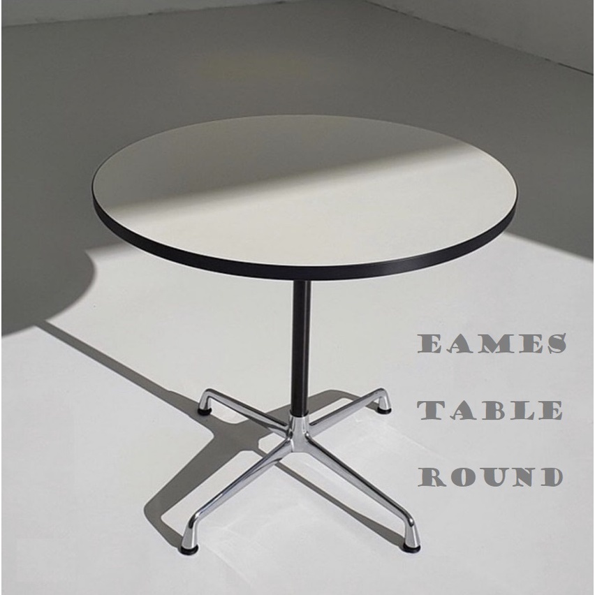 โต๊ะเกาหลี Eames Table Round MDF whiteblack Edge โต๊ะกลม โต๊ะกลมคารเฟ่เกาหลี - allgoods_supply ...