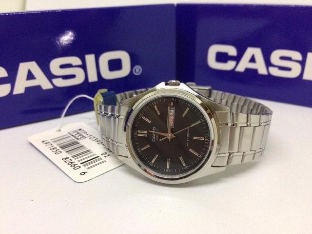CASIO ของแท้ รุ่น MTP-1239D นาฬิกาผู้ชาย วันที่และสัปดาห์ พร้อมกล่องและ ...