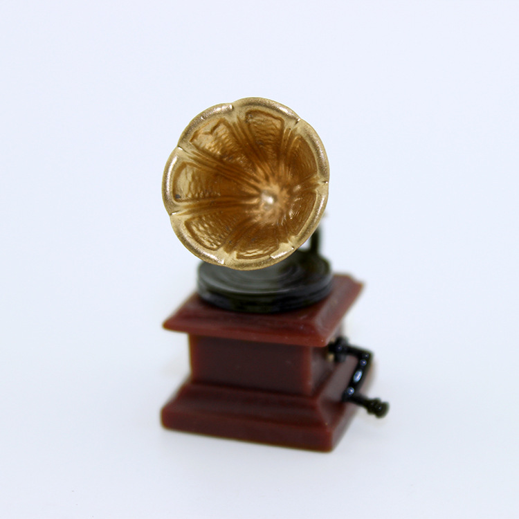 Mini Phonograph Ob11 อุปกรณ์เสริมบ้านตุ๊กตาโมเดลจําลองอาหารของเล่น ...