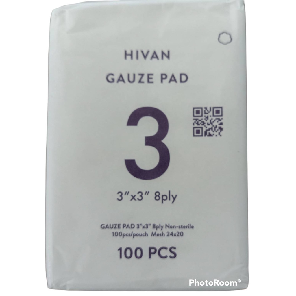 ็Hivan gauze ผำ้ก๊อซพบั 8 PLY (100 ชิ้นห่อ) - suriyawang - ThaiPick