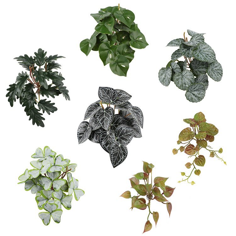JMAISON Artificial Mini Hanging Leaves Green Plant Home Wall Decoration ...