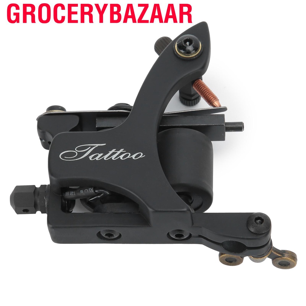 Grocerybazaar Traditional Coil Tattoo Machine 10 Wrap Coils Liner ...