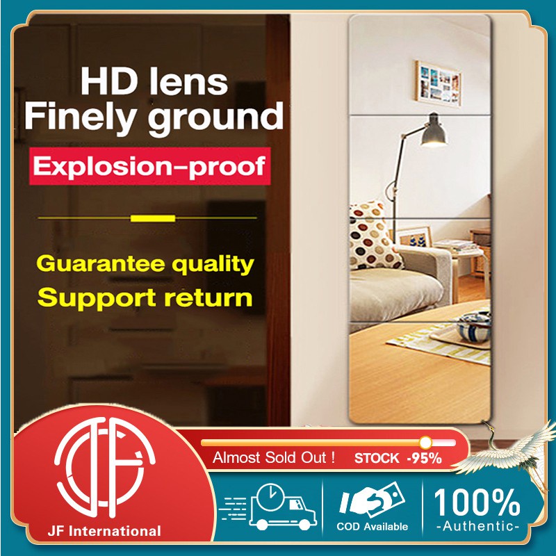 Full length mirror Wall mirror Full-length dressing mirror (pack of 4 ...